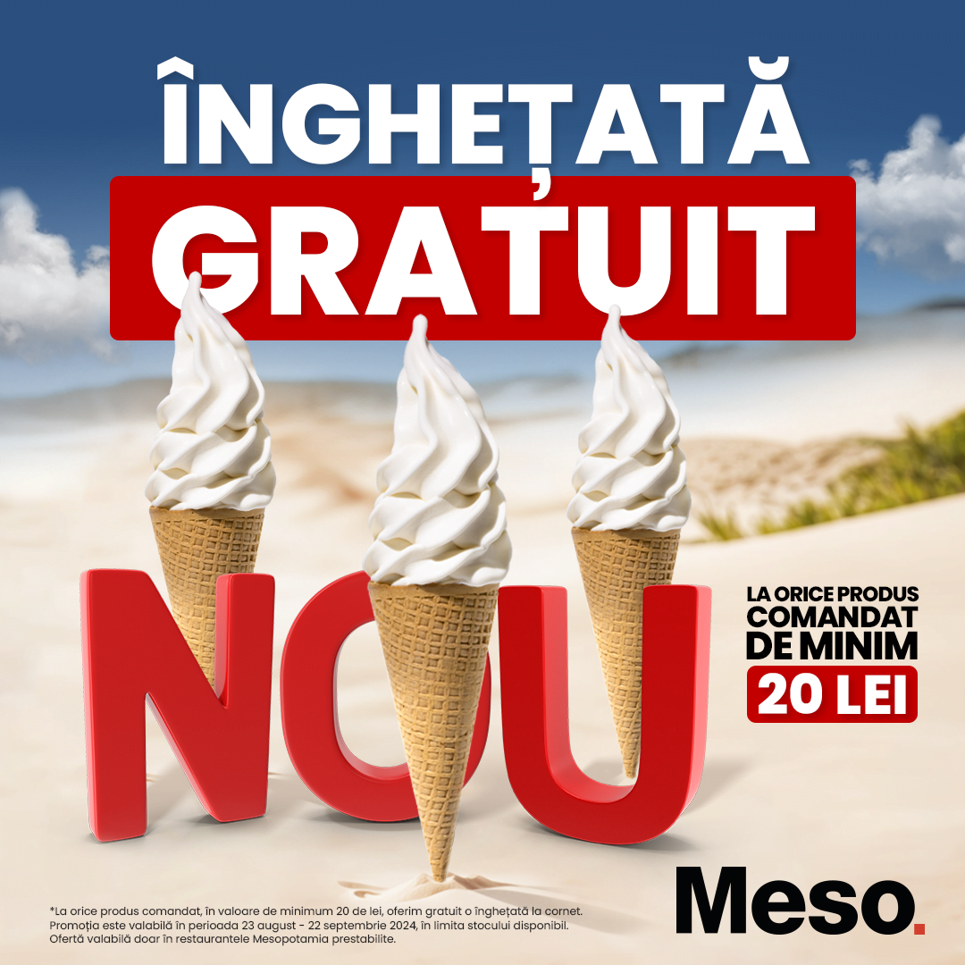 Inghetata - Mesopotamia Romania - gustul unic de curcan rotisat.